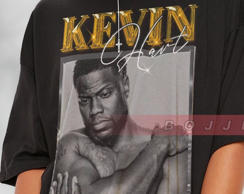Comedic Rockstar Kevin Hart Vintage Tshirt - Funny Movie Shirts for Men ...